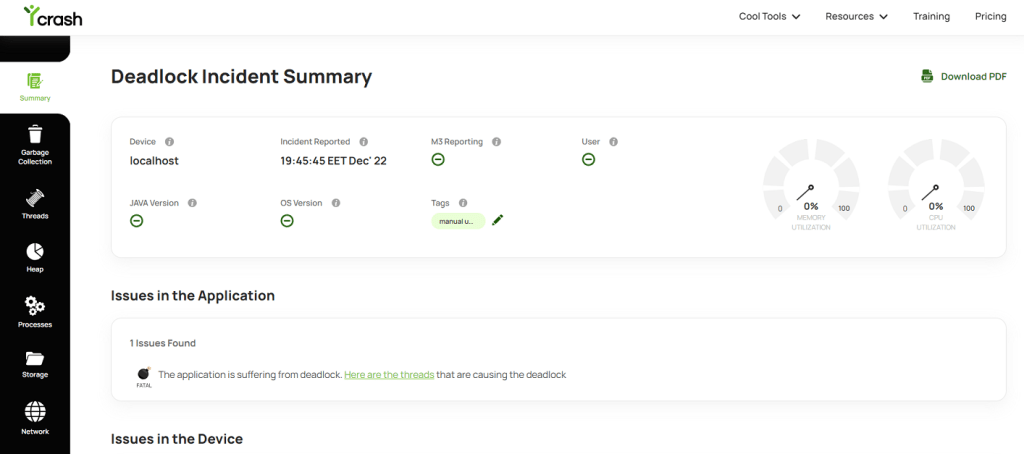 Deadlock On ServiceNow MID Server - yCrash