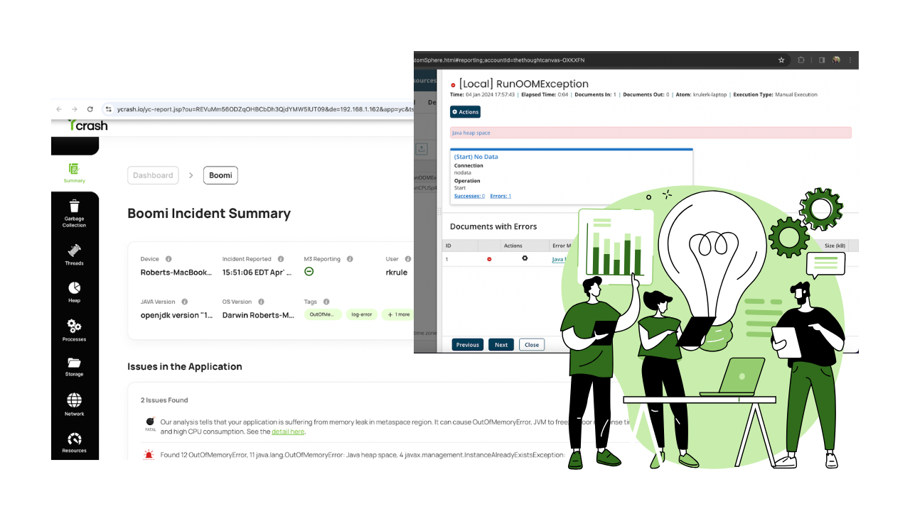 How to Detect OutOfMemoryError (OOME) Within Boomi Process - yCrash